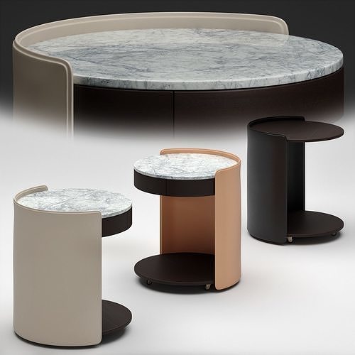 Camerich HARMON Side Table 3D model | CGTrader