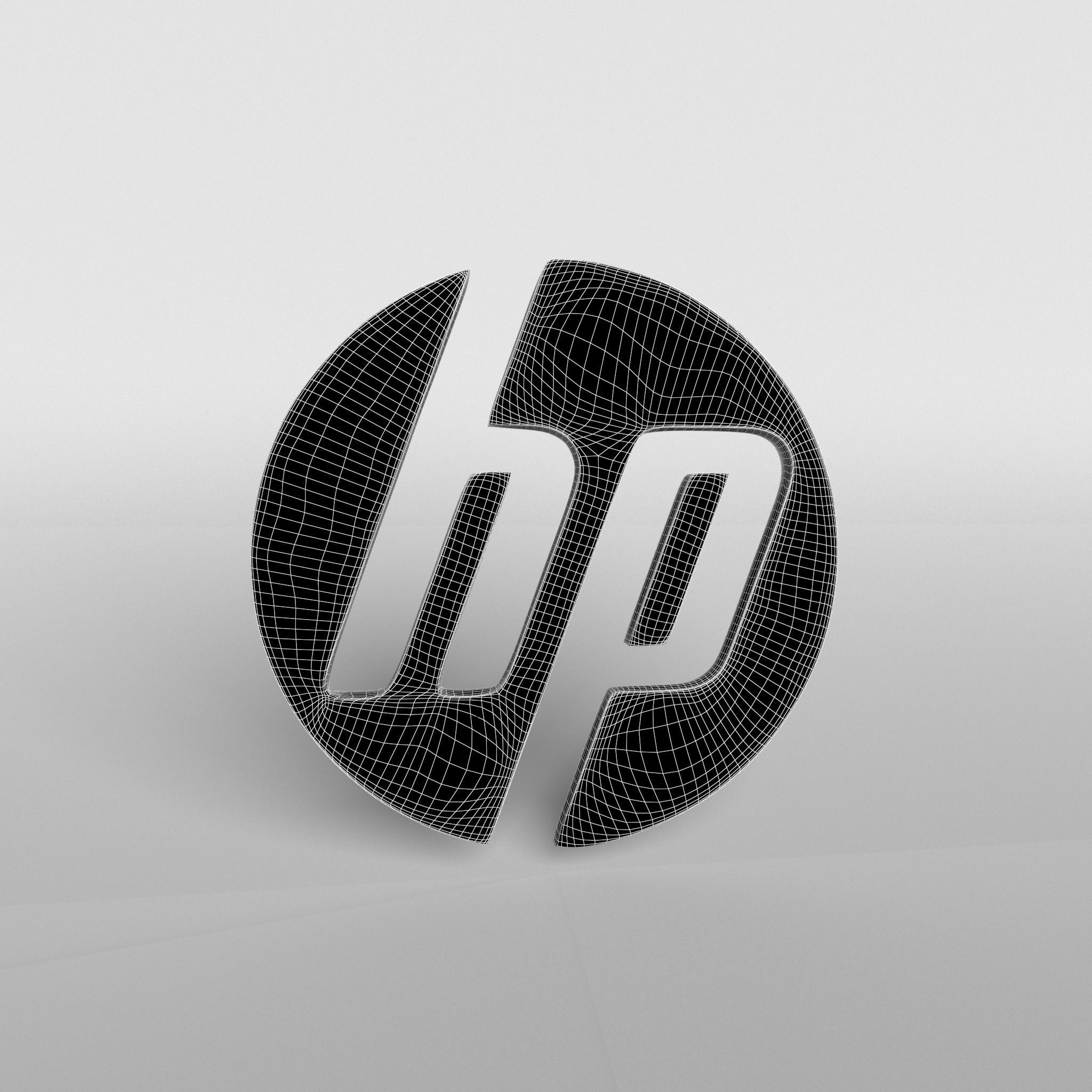 HP Logo Version1 001 free VR / AR / low-poly 3D model | CGTrader