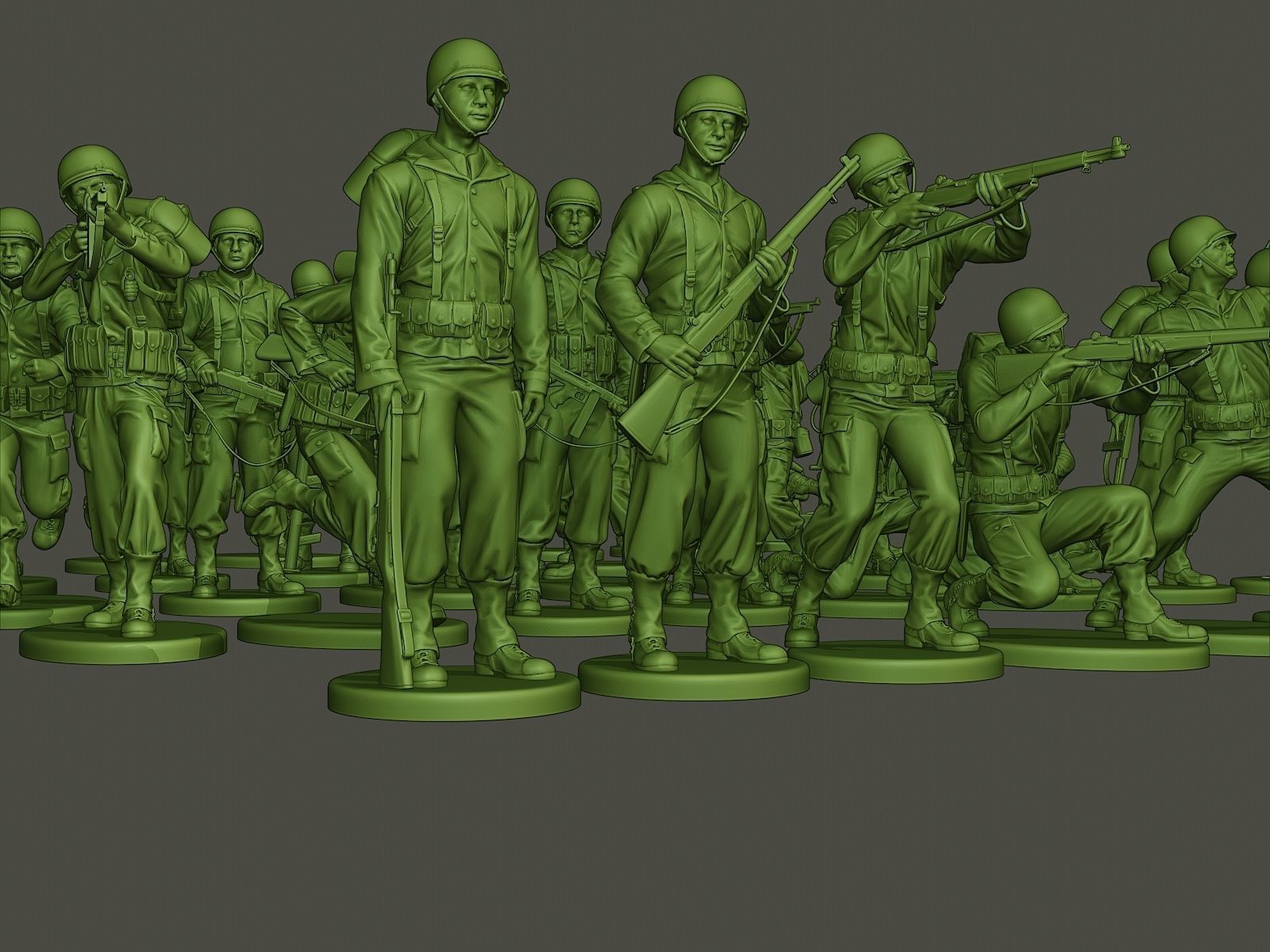 American soldiers ww2 Bundle Pack 3D model 3D printable | CGTrader