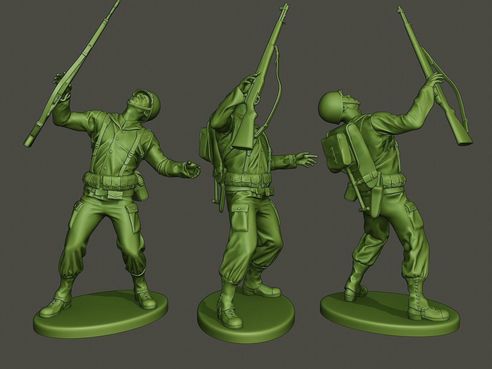 American soldiers ww2 Bundle Pack 3D model 3D printable | CGTrader