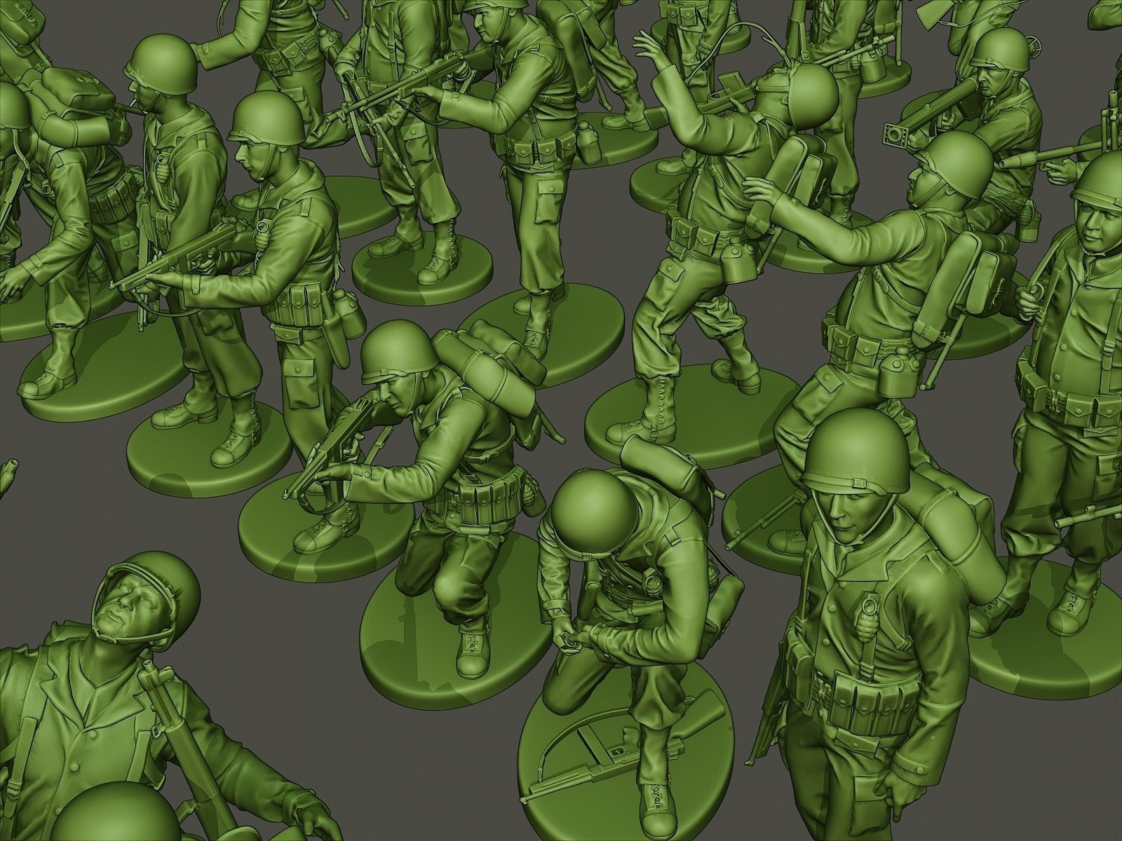 American soldiers ww2 Bundle Pack 3D model 3D printable | CGTrader