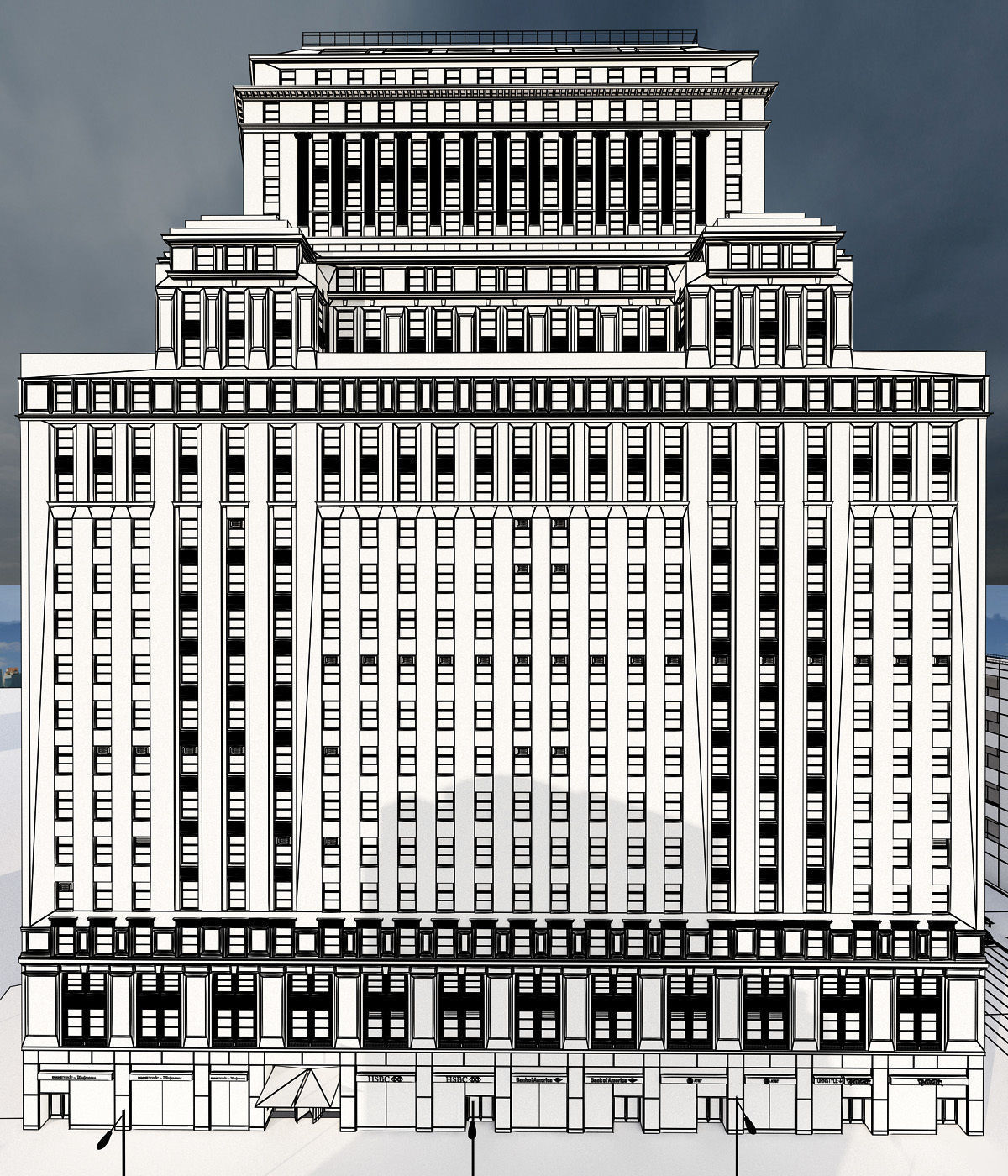 Fisk building 3D model | CGTrader