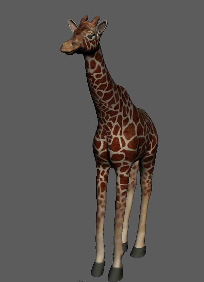 3D model Zeraf giraffe VR / AR / low-poly | CGTrader