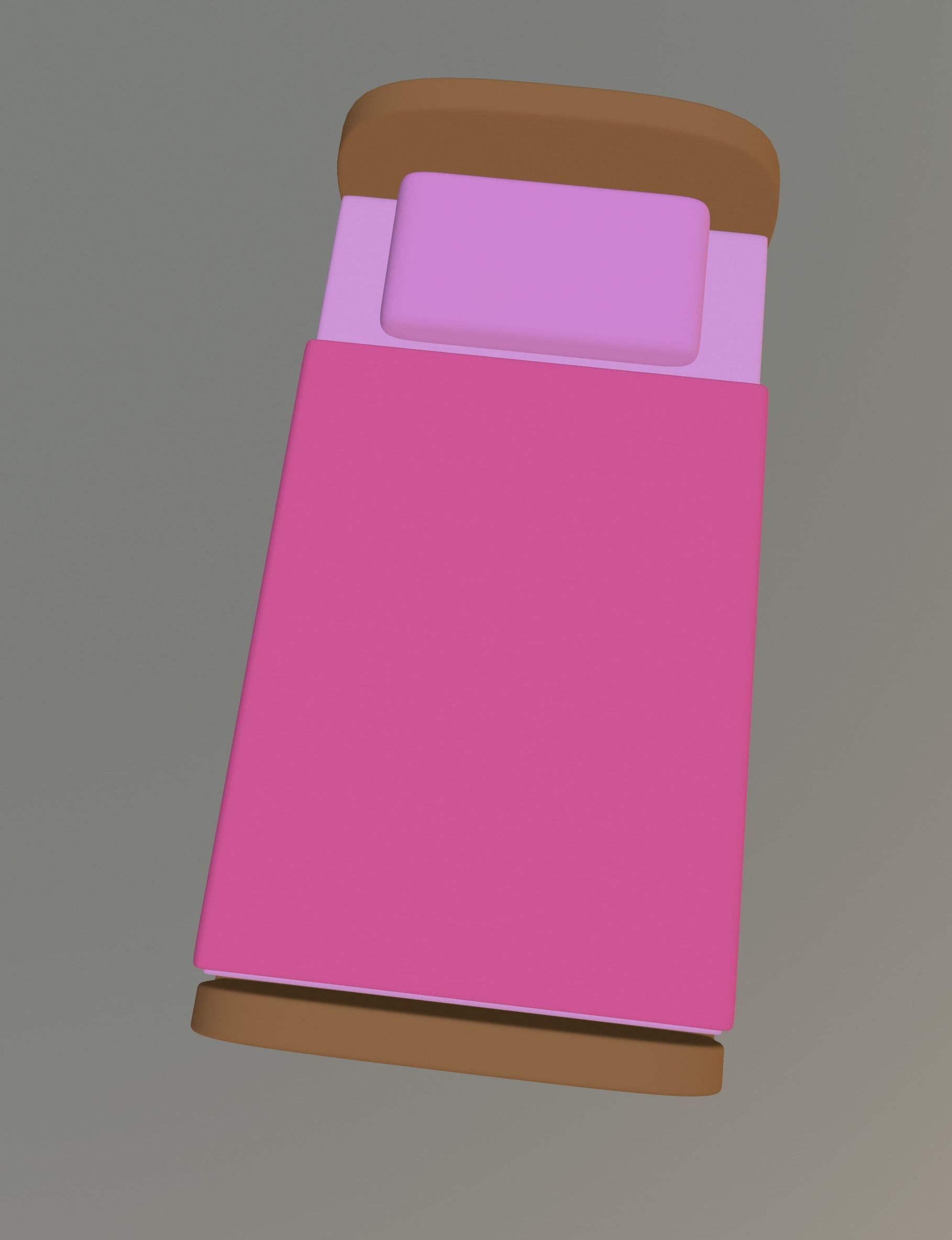 Cartoon Bed 3d Model Rigged Cgtrader