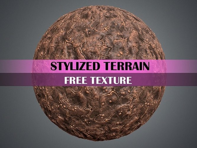 Stylized Terrain Texture free VR / AR / low-poly Texture | CGTrader