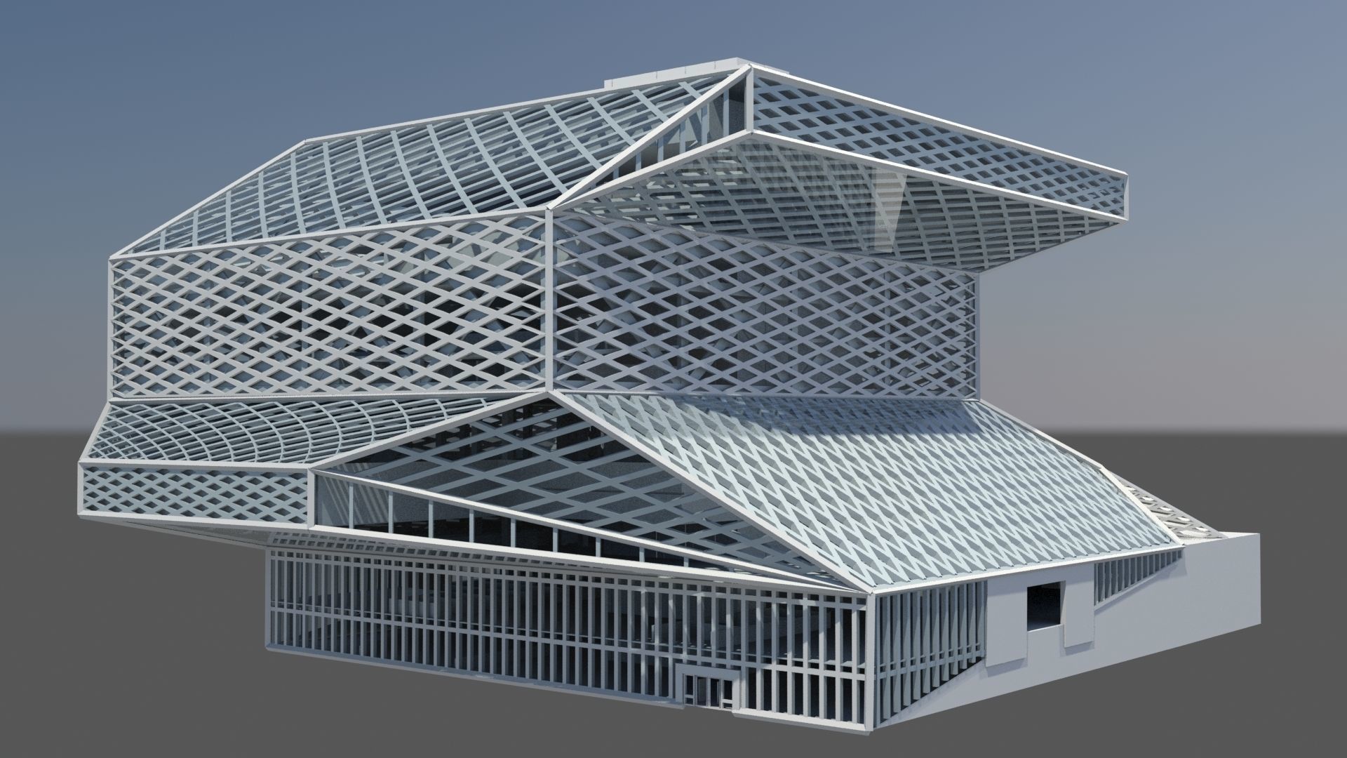 Seattle Public Library 3D model | CGTrader