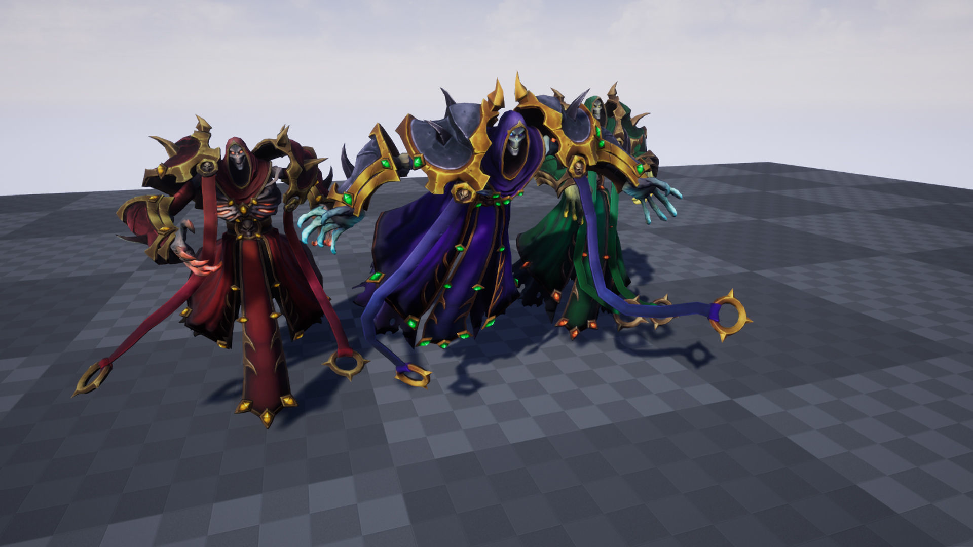 3D model Stylized Fantasy Lich VR / AR / low-poly rigged animated ...