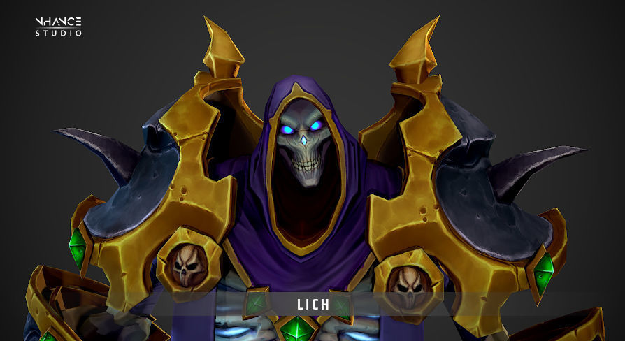 3D model Stylized Fantasy Lich VR / AR / low-poly rigged animated | CGTrader