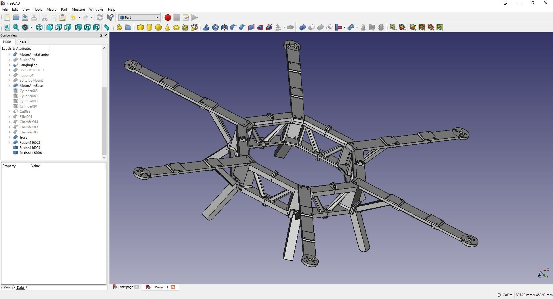 3D printable model Large Modular Hexacopter Drone Frame