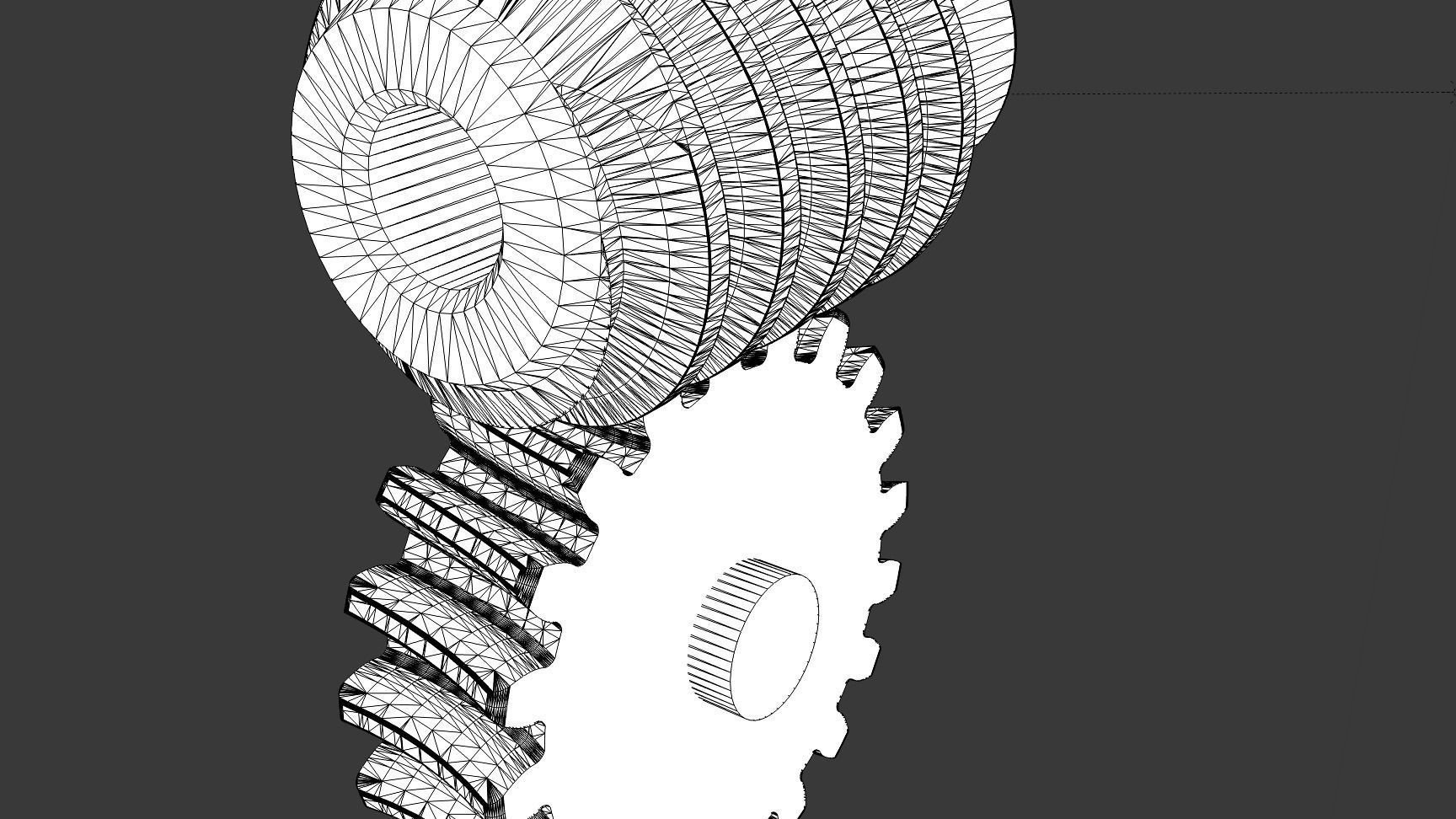Worm gear 3D model animated rigged | CGTrader