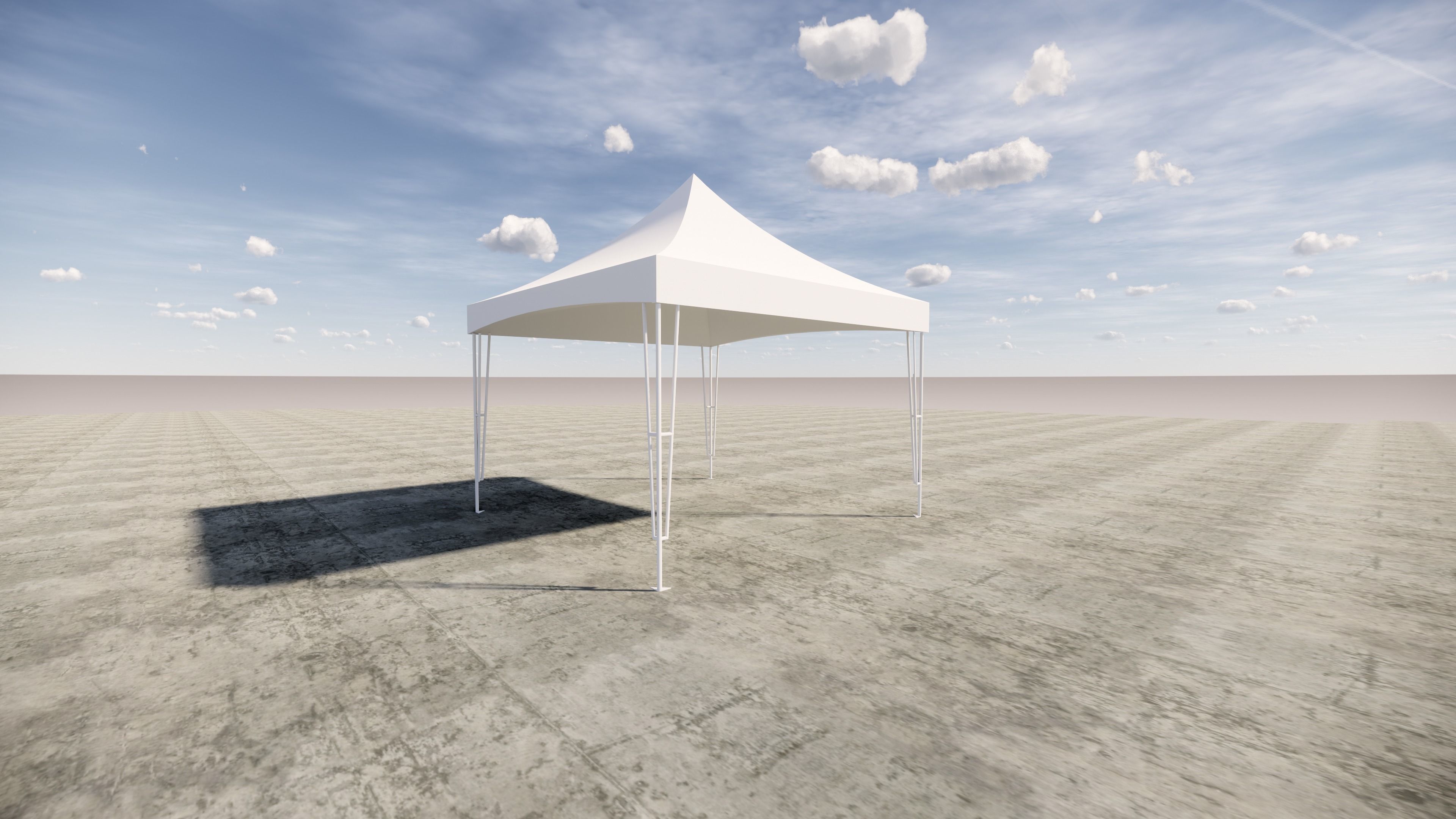 Outdoor Market Tent 3D model | CGTrader