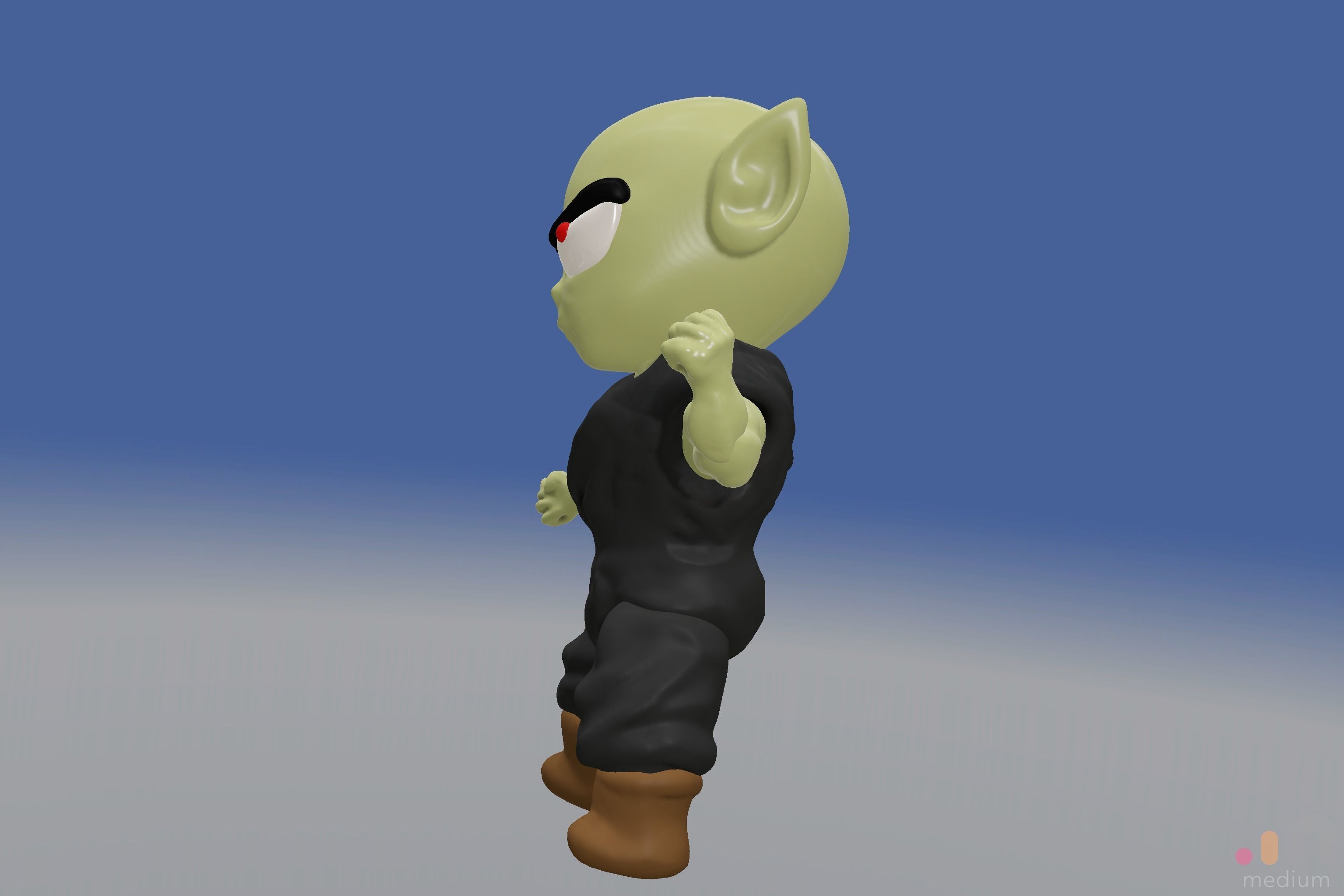Cute Monster Ogre Chibi SD edition creature 3D model | CGTrader