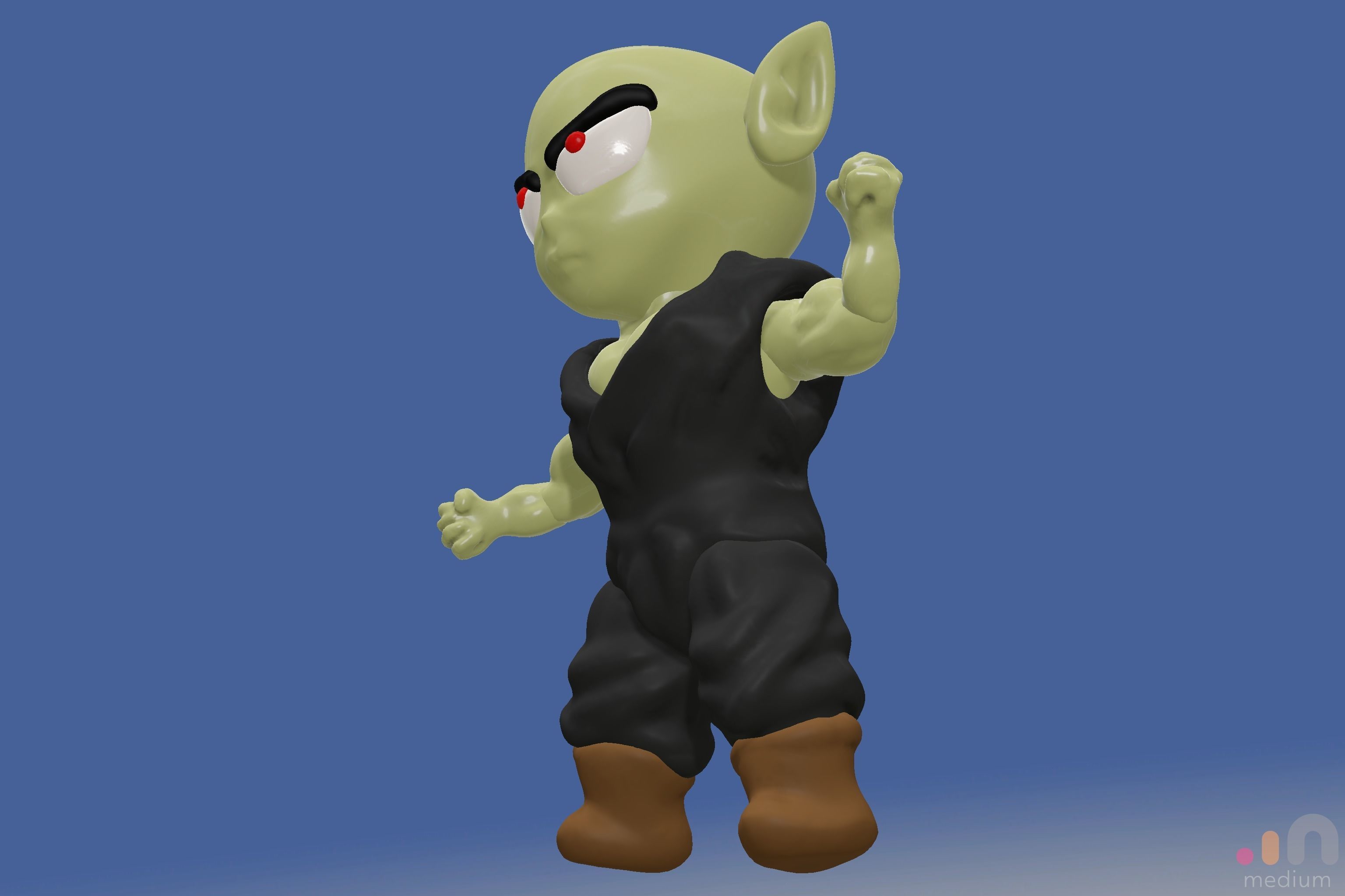 Cute Monster Ogre Chibi SD edition creature 3D model | CGTrader