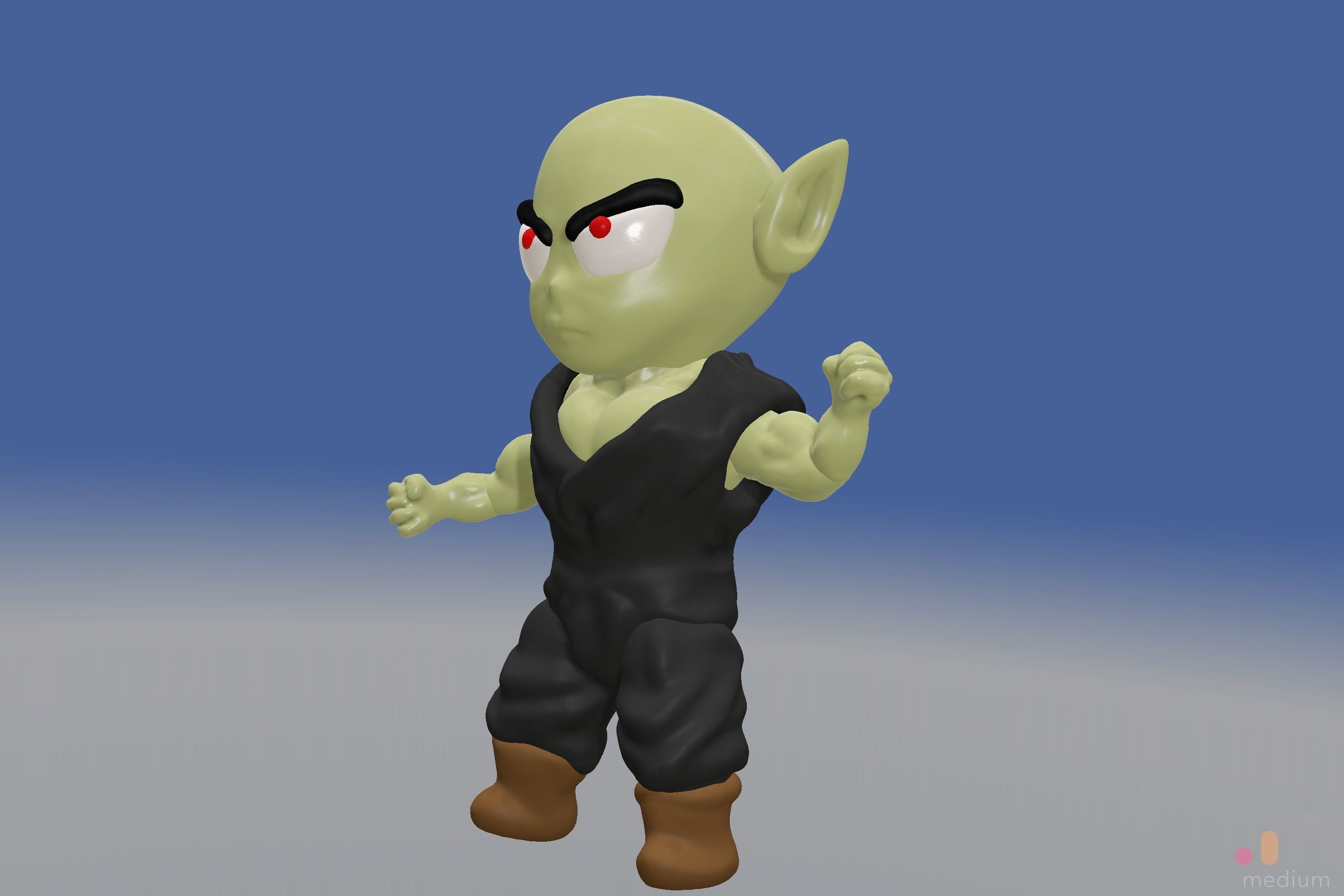 Cute Monster Ogre Chibi SD edition creature 3D model | CGTrader