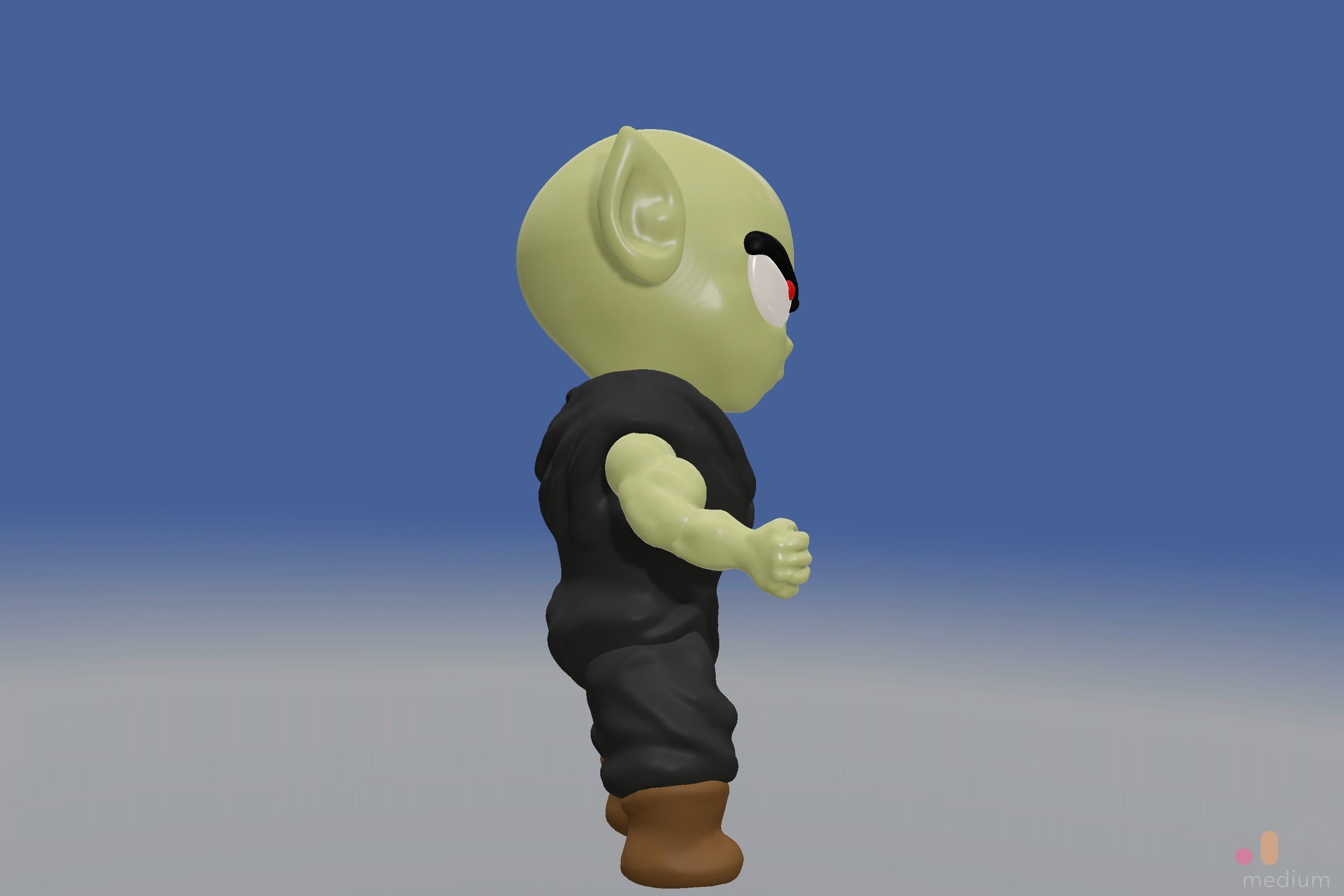 Cute Monster Ogre Chibi SD edition creature 3D model | CGTrader