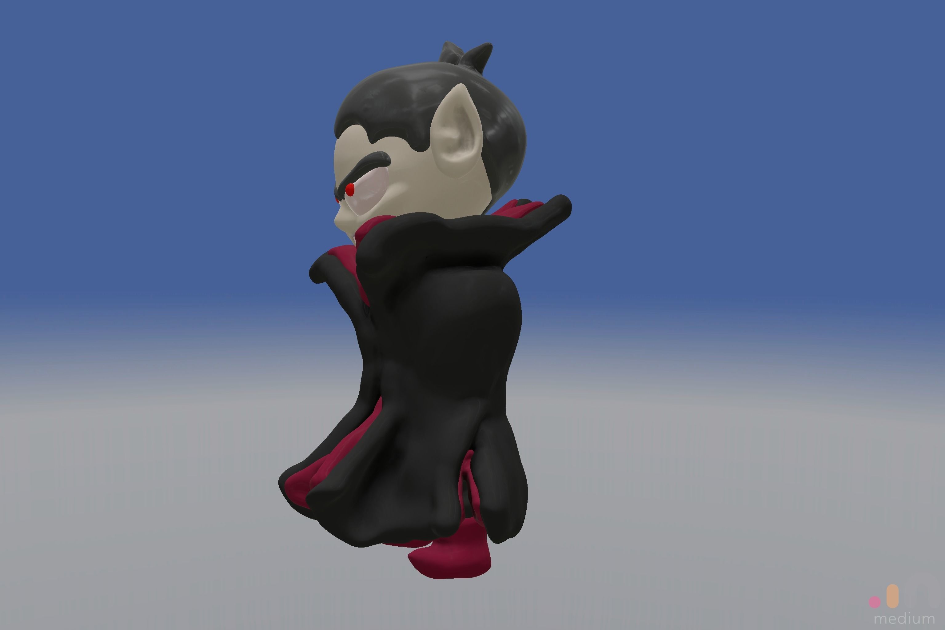 Cute Chibi Dracula Baby 3D model | CGTrader