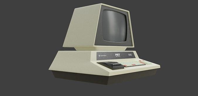 3D model Commodore PET retro desktop computer VR / AR / low-poly | CGTrader