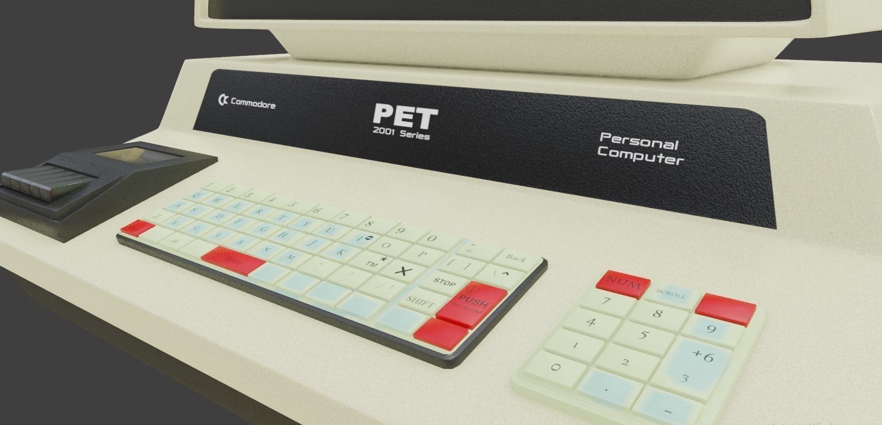3D model Commodore PET retro desktop computer VR / AR / low-poly | CGTrader