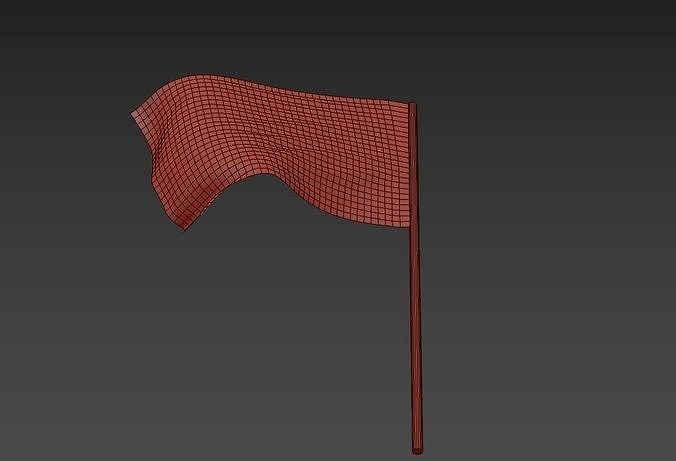 Flag Simulation 3D model animated | CGTrader