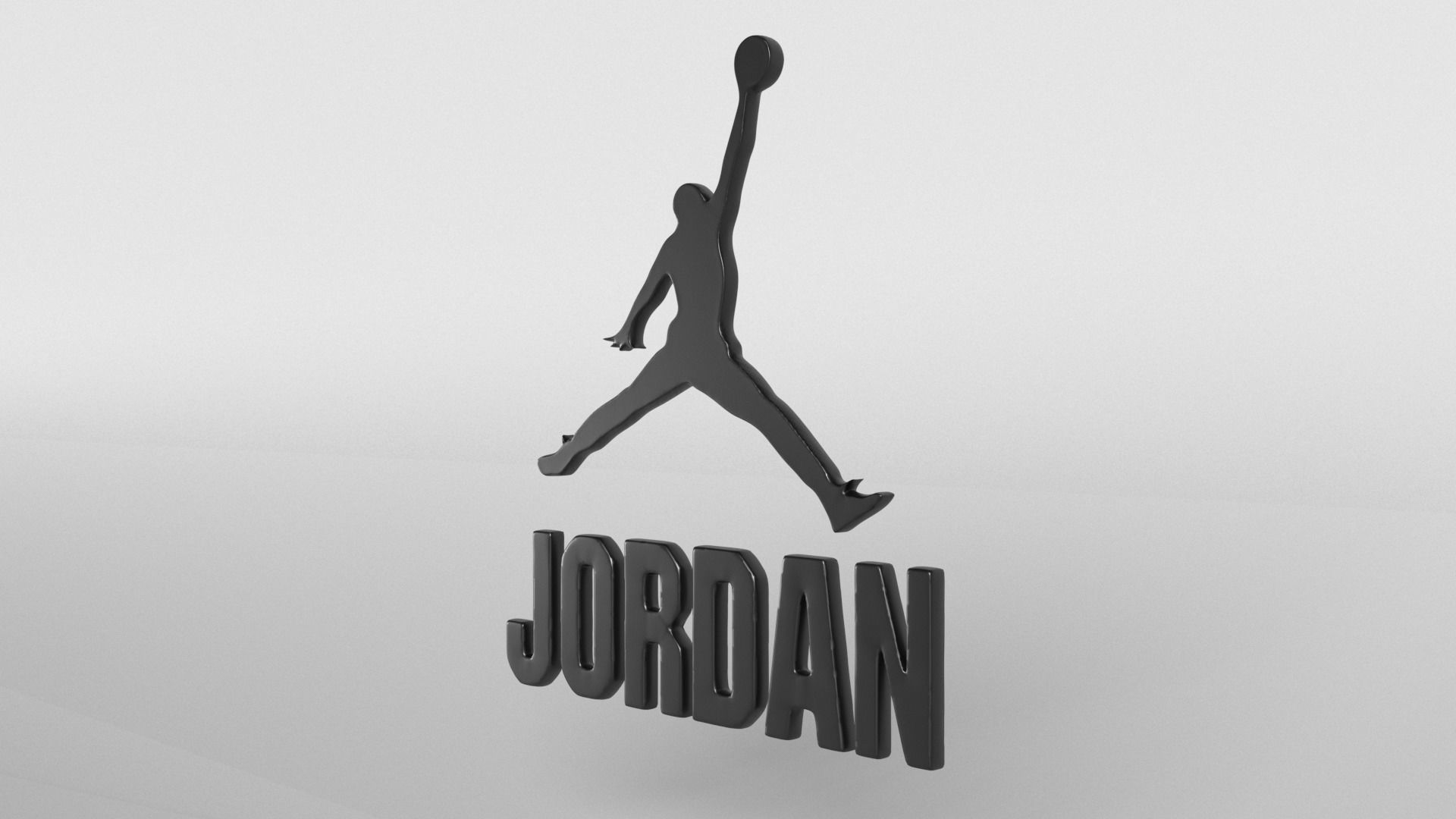 Jordan Logo version3 001 free 3D model | CGTrader