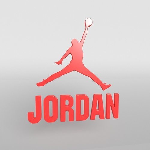 Jordan Logo version3 003 free 3D model | CGTrader
