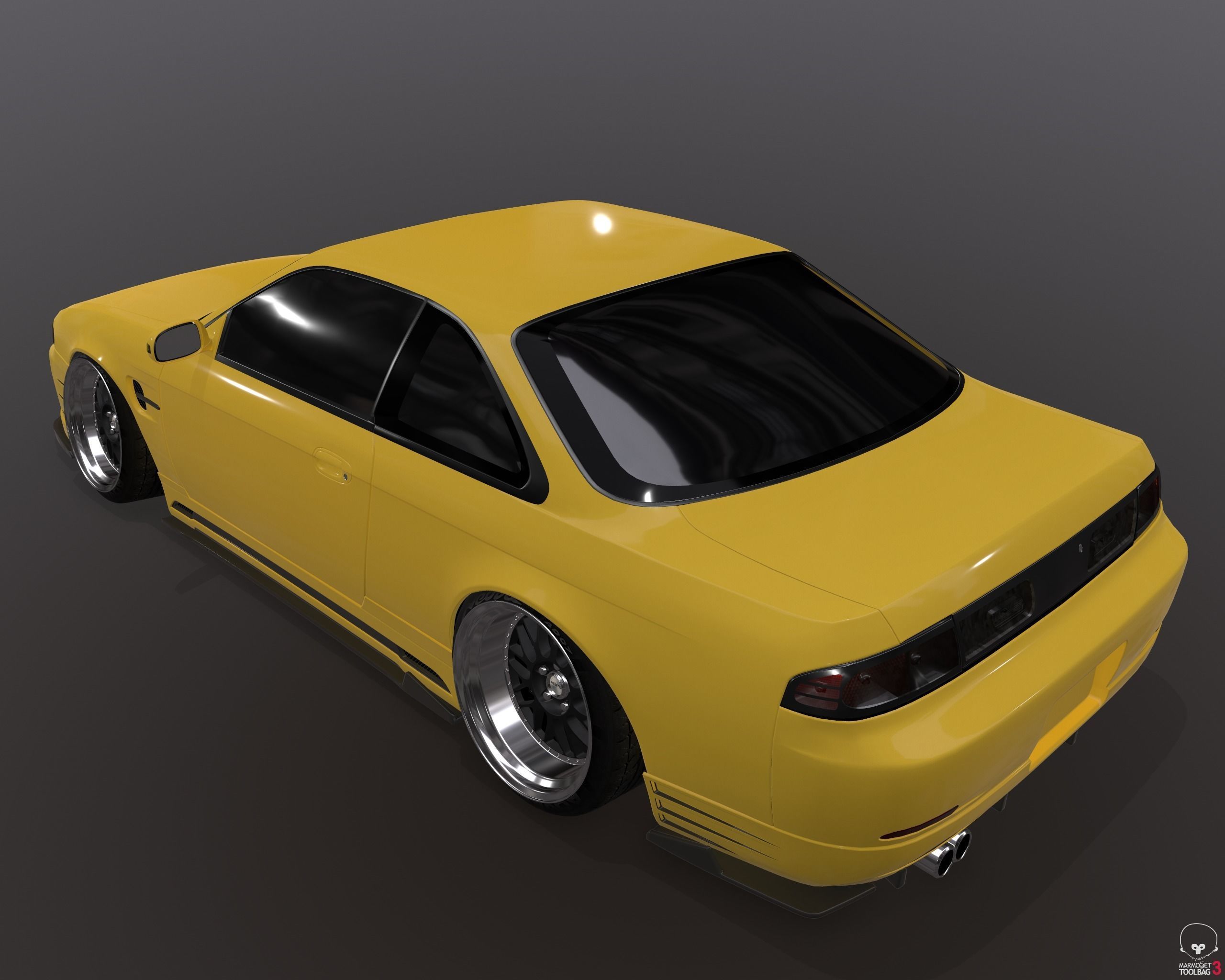 3D model Nissan Silvia S14 326 Power 3D-Star bodykit VR / AR / low-poly ...