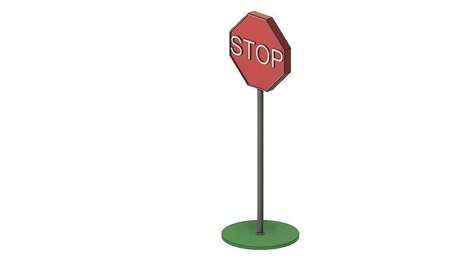 STOP Sign free 3D model 3D printable | CGTrader
