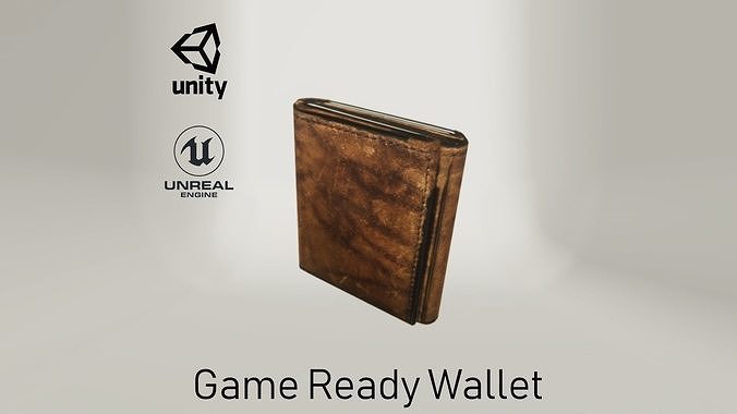 3D model Tri-Fold Wallet VR / AR / low-poly | CGTrader
