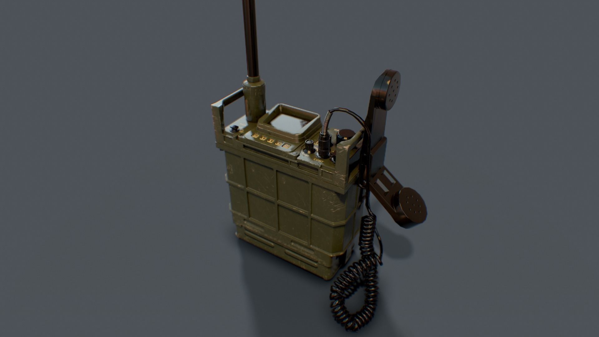 3D model Military Combat-net Radio - LV 241 VR / AR / low-poly | CGTrader