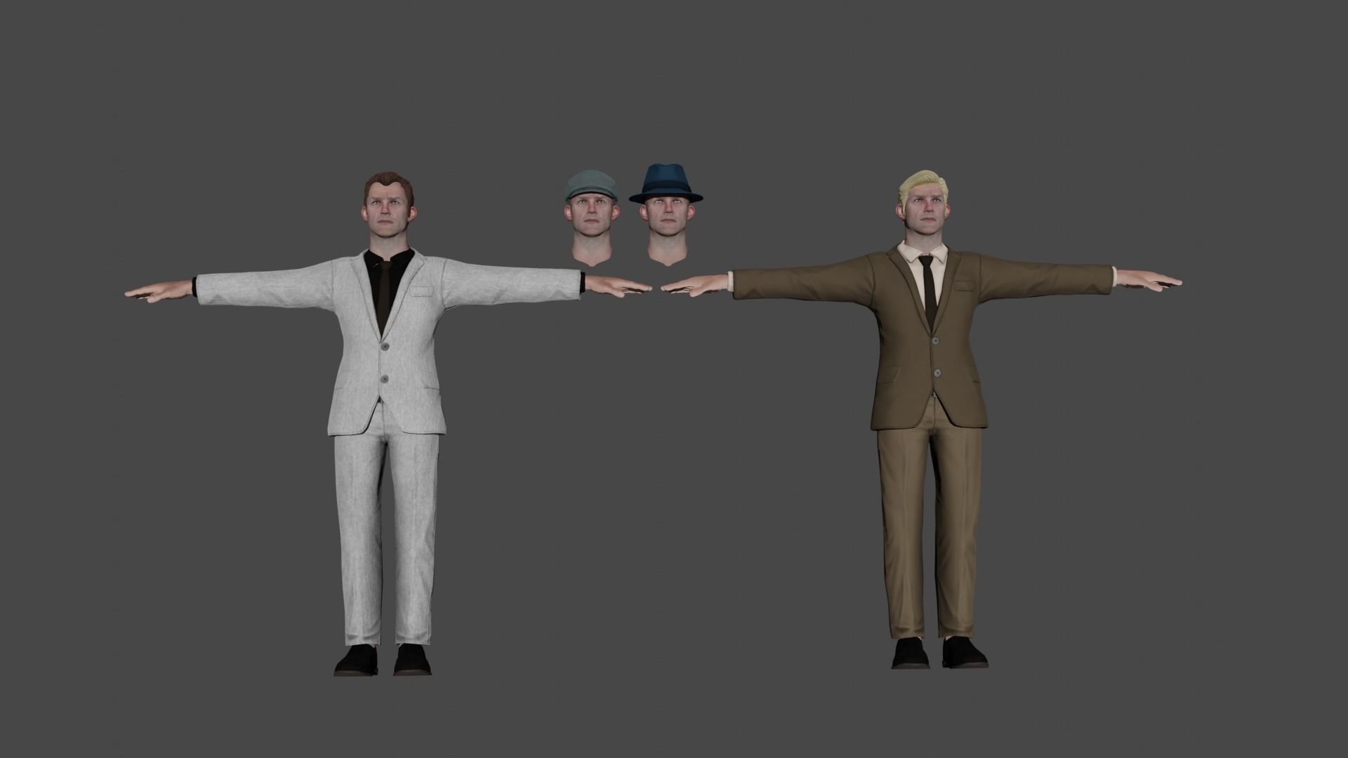 3D model Detective Character Noir 3d model VR / AR / low-poly | CGTrader