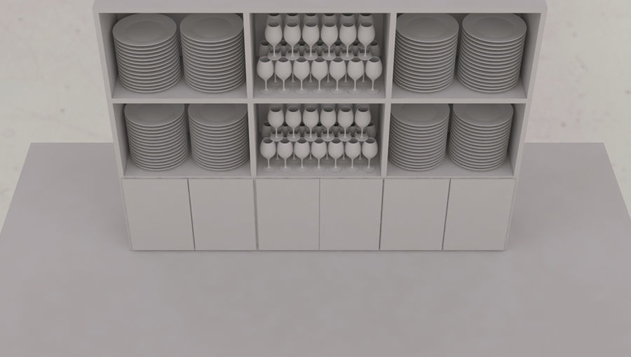 Falling cupboard vessels - Collapse Animation 3D model animated | CGTrader