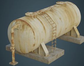 Low-poly Oil tank 3D Models | CGTrader