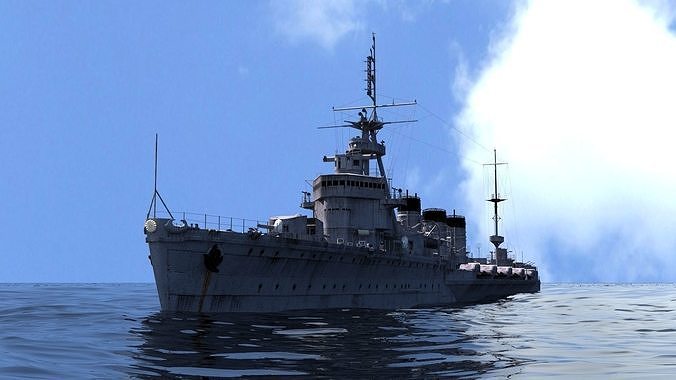 IJN Kitakami Updated 3D model | CGTrader