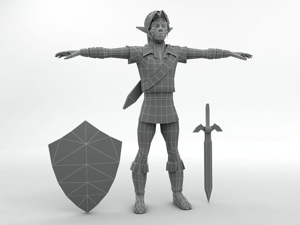 3D model Link Character Legend of Zelda VR / AR / low-poly | CGTrader