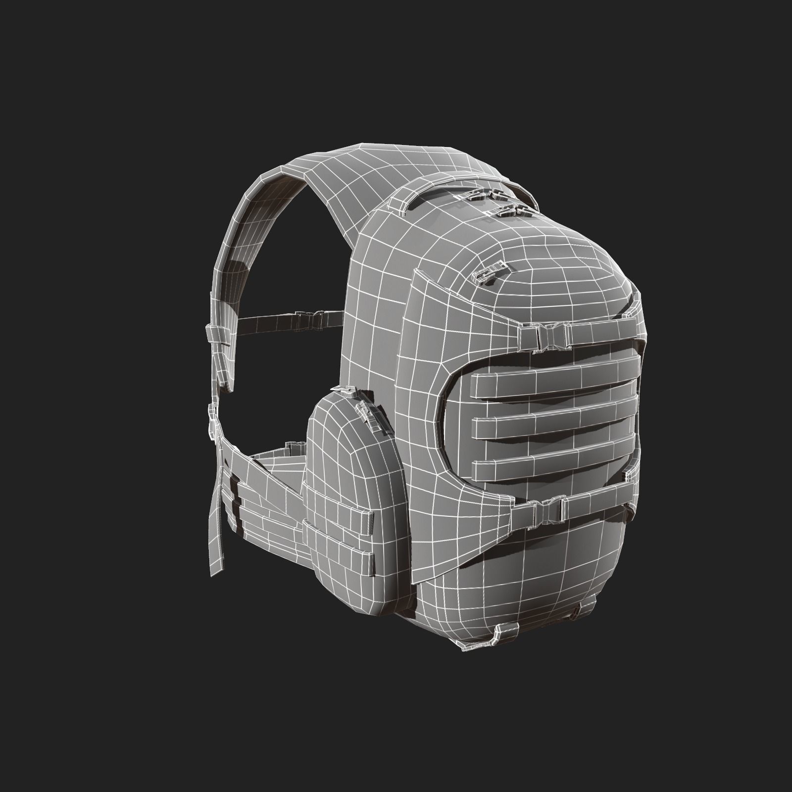 3D model Human Backpack military Scifi VR / AR / low-poly | CGTrader