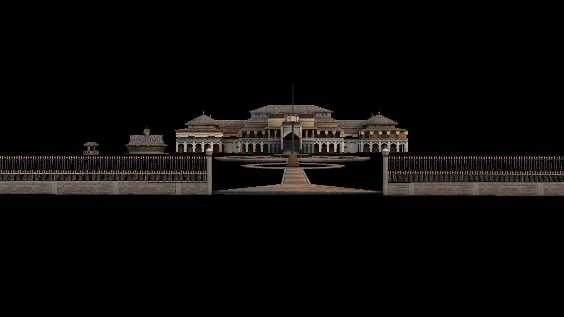 3D model Istana Maimun Medan maimoon palace VR / AR / low-poly | CGTrader