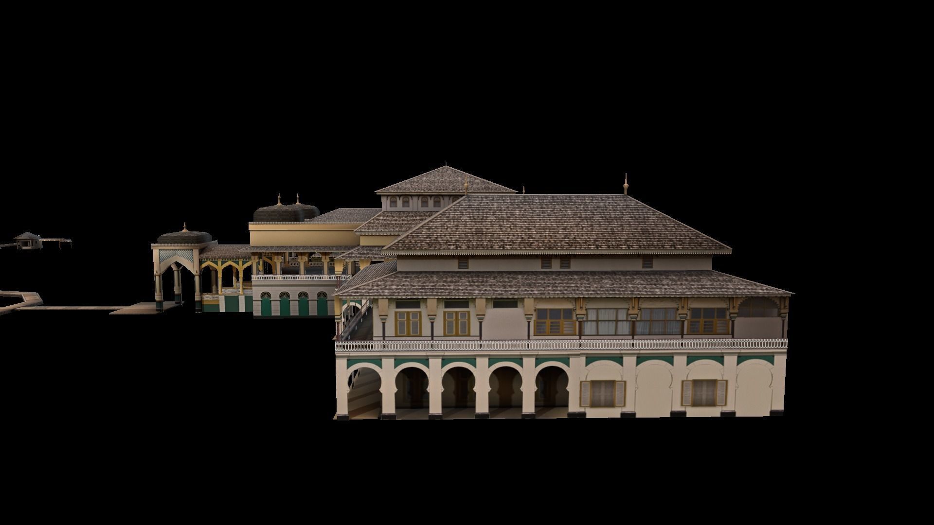 3D model Istana Maimun Medan maimoon palace VR / AR / low-poly | CGTrader
