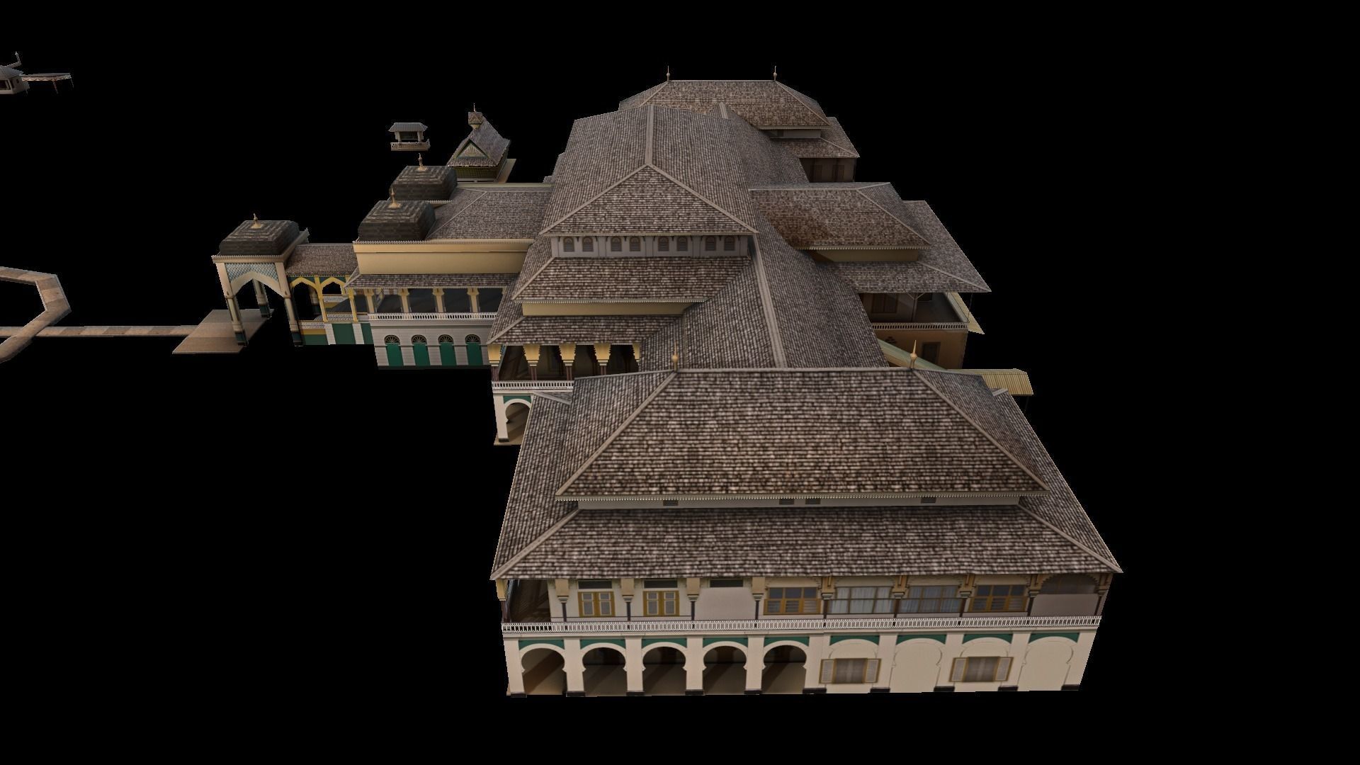 3D model Istana Maimun Medan maimoon palace VR / AR / low-poly | CGTrader