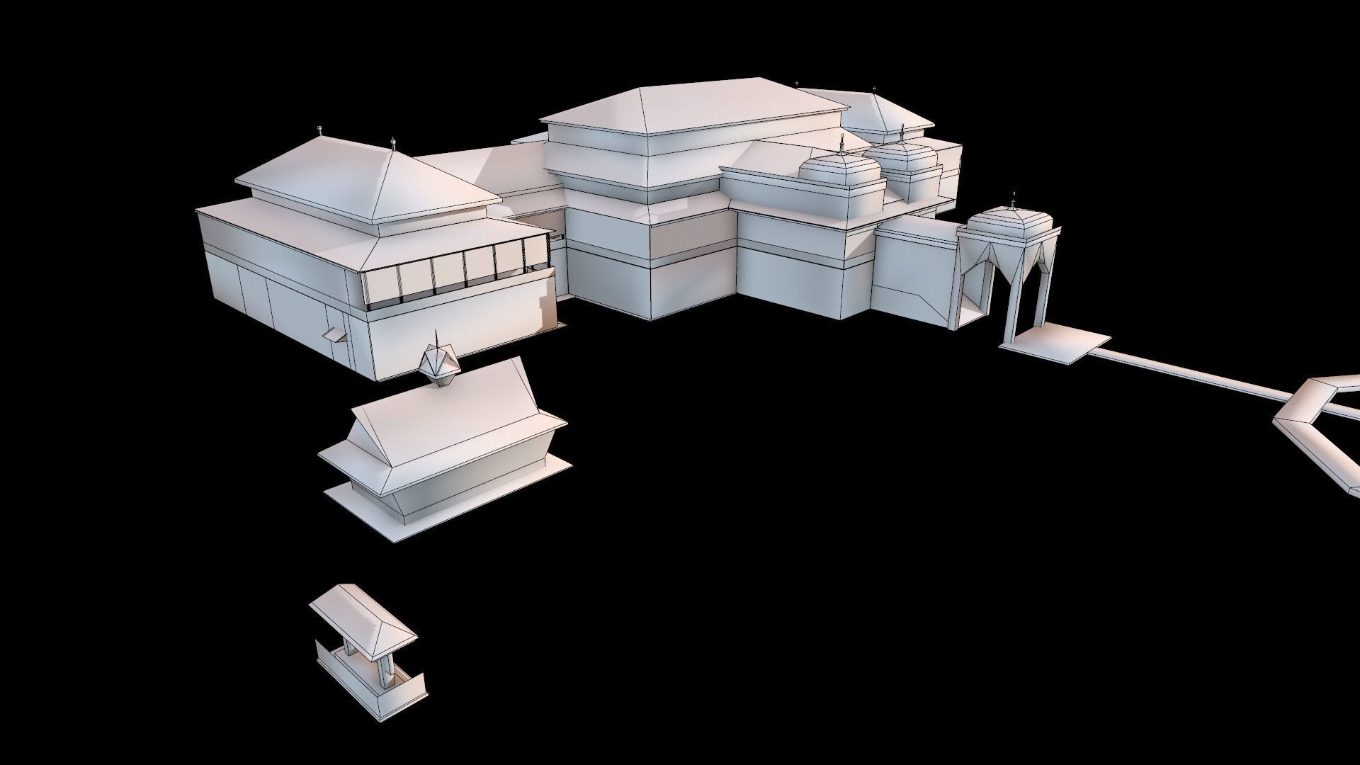 3D model Istana Maimun Medan maimoon palace VR / AR / low-poly | CGTrader