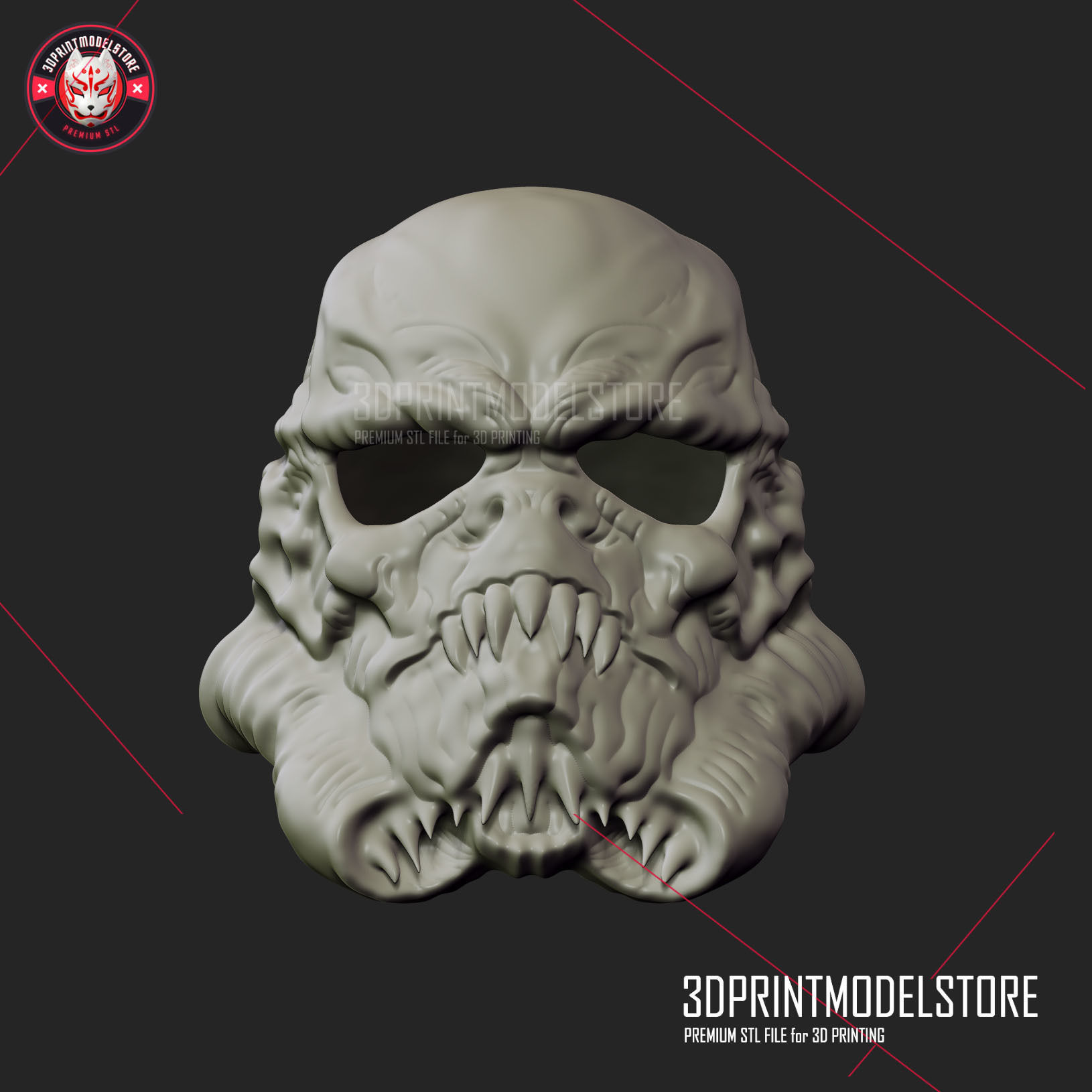 Stormtrooper Star Wars Zombie Helmet Cosplay Costume Halloween 3D model ...