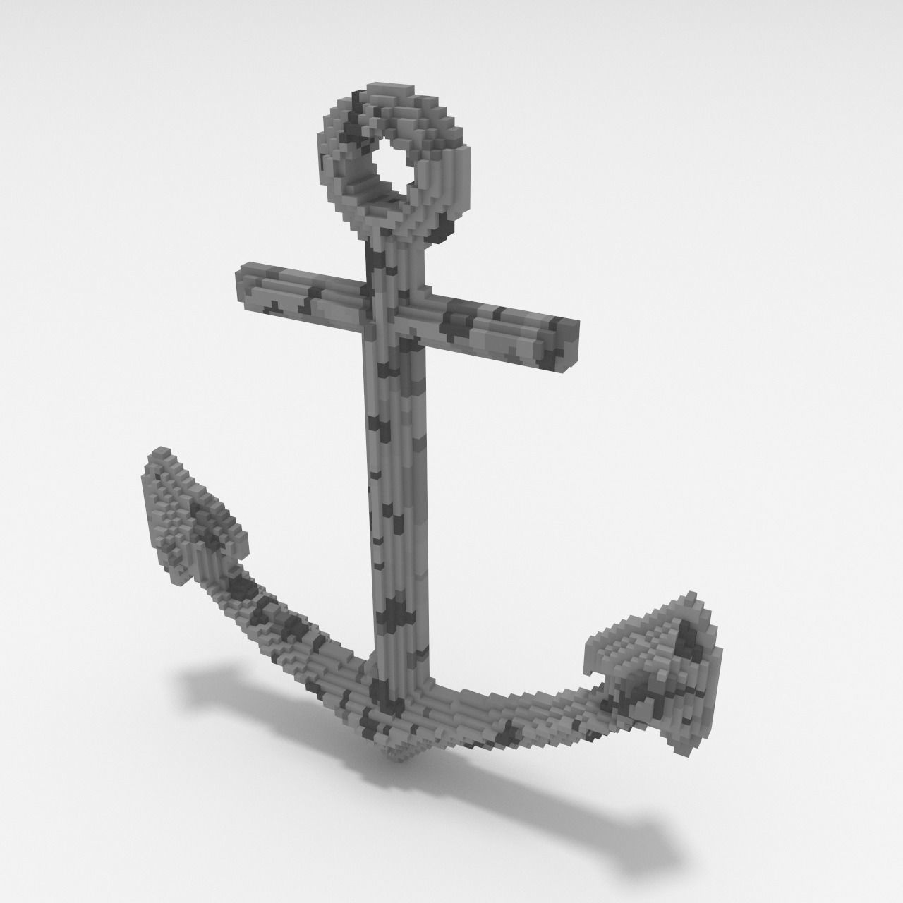3D model Voxel - Anchor - Low-poly 3D Model VR / AR / low-poly | CGTrader