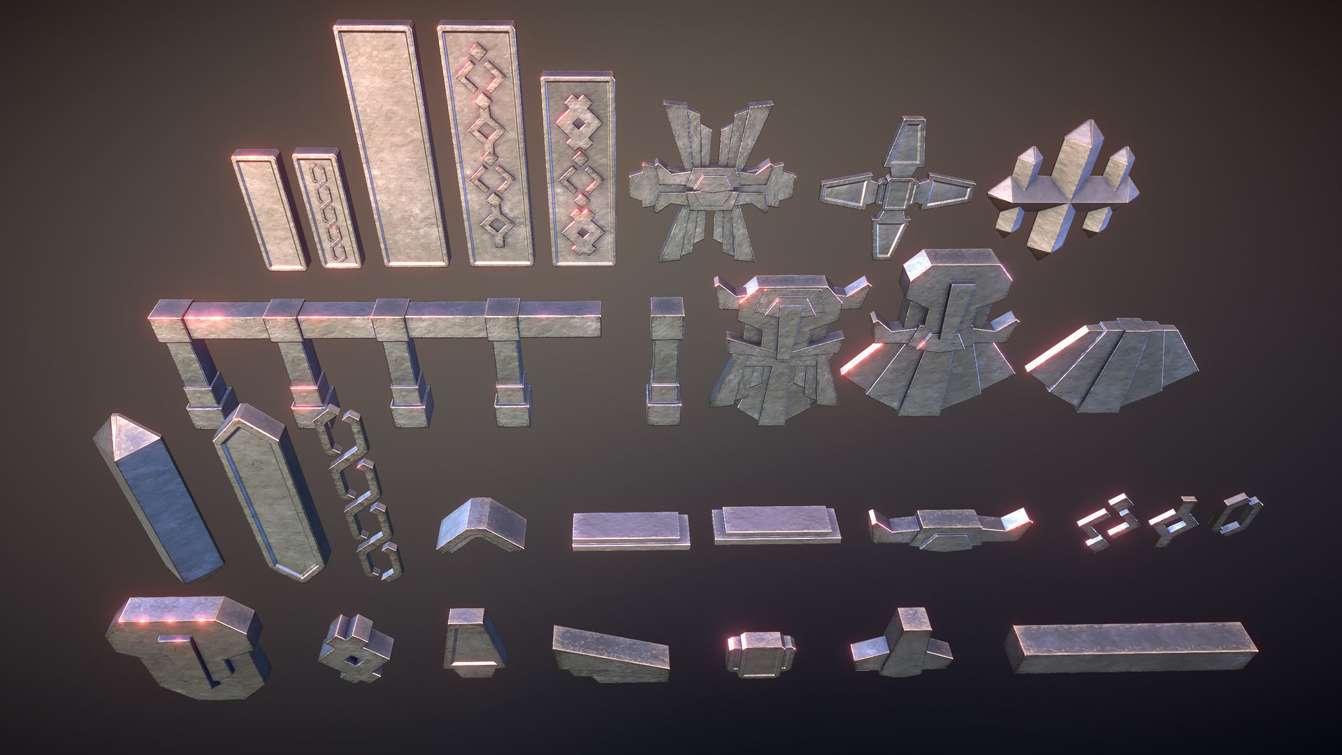 3D model Dwarven ruins VR / AR / low-poly | CGTrader