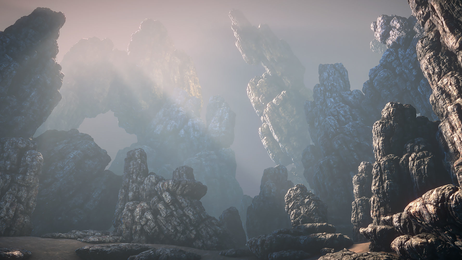 3D model Cracked rocks VR / AR / low-poly | CGTrader