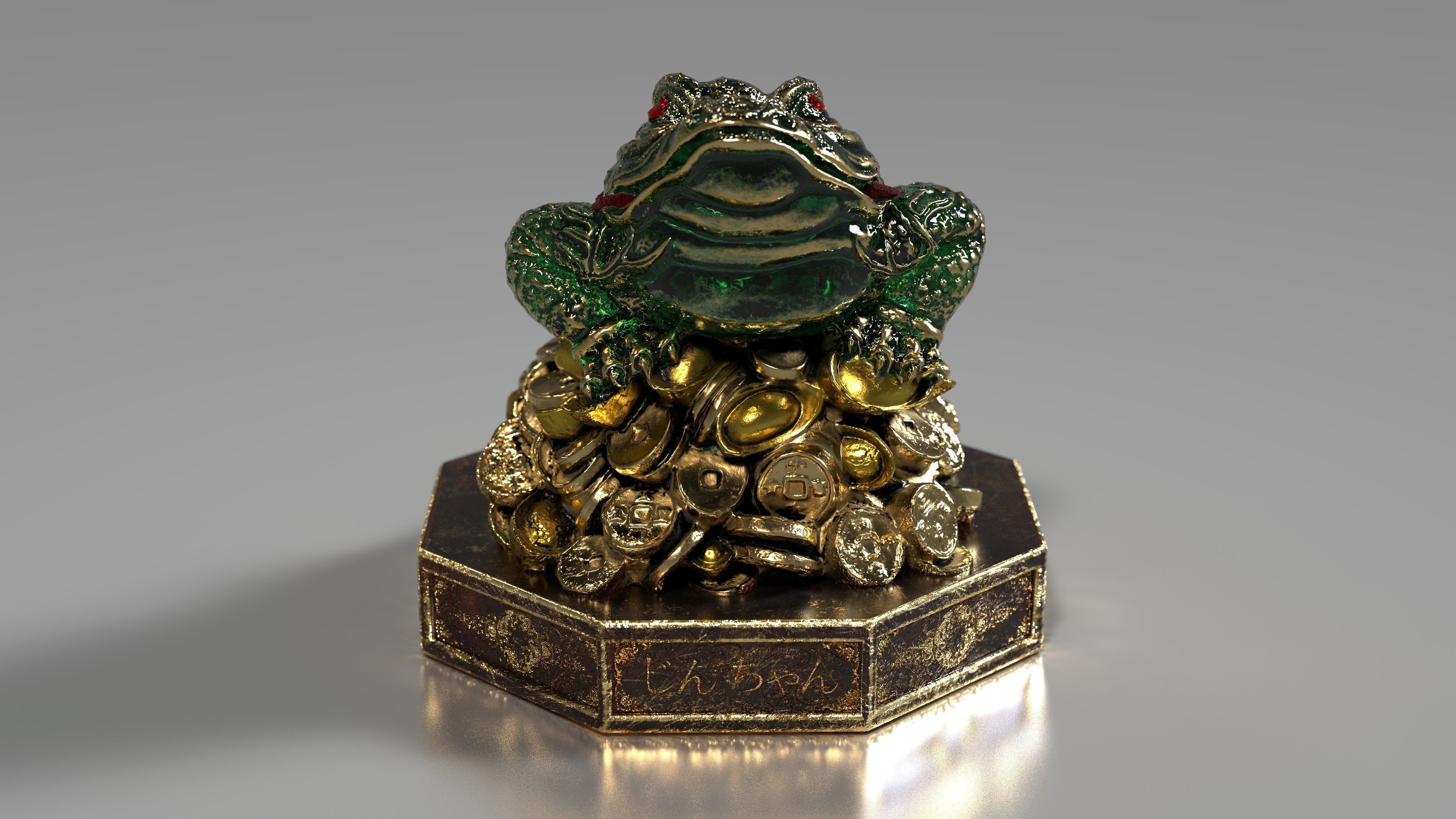 3D model Jin Chan Money Frog VR / AR / low-poly | CGTrader
