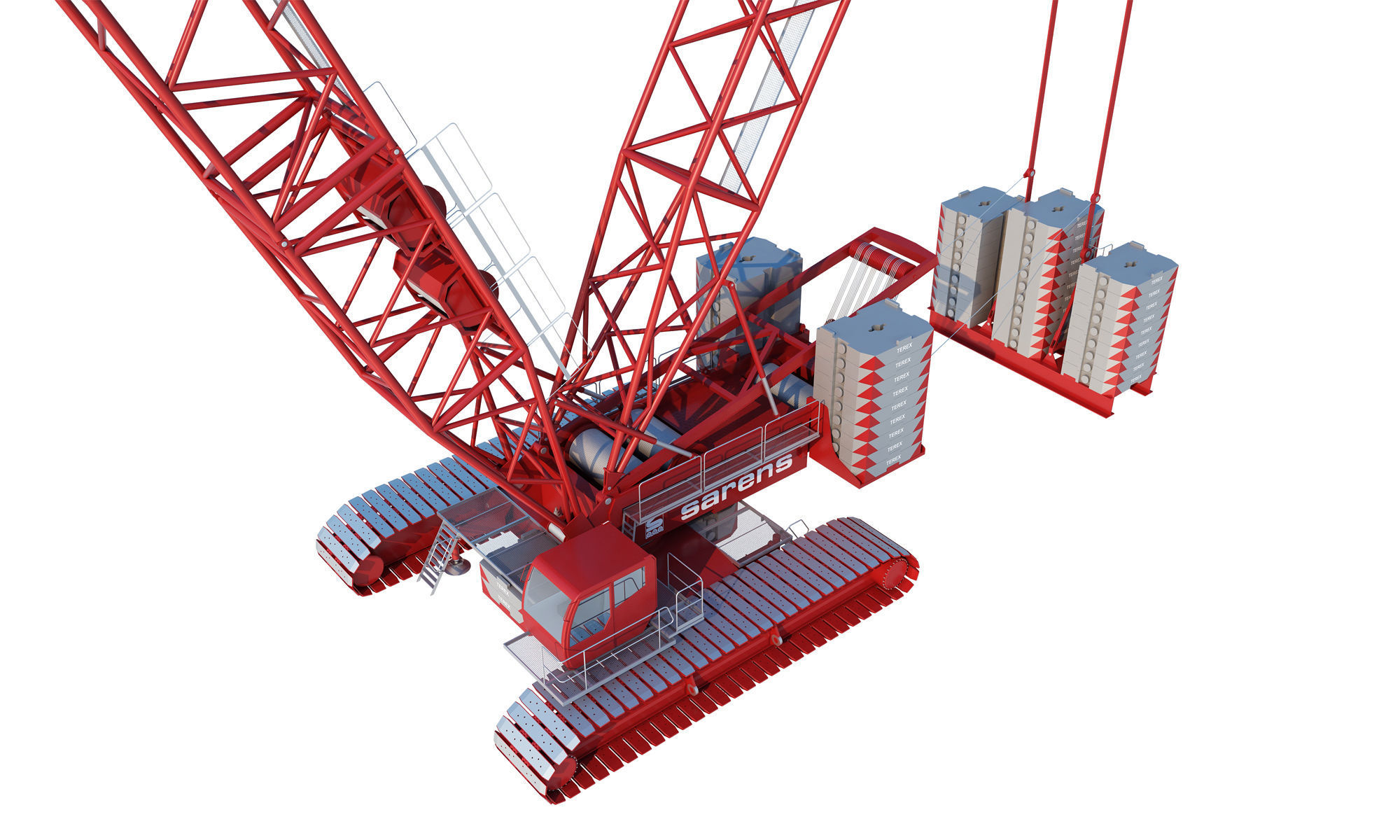 CRAWLER MINING CRANE 3D model | CGTrader