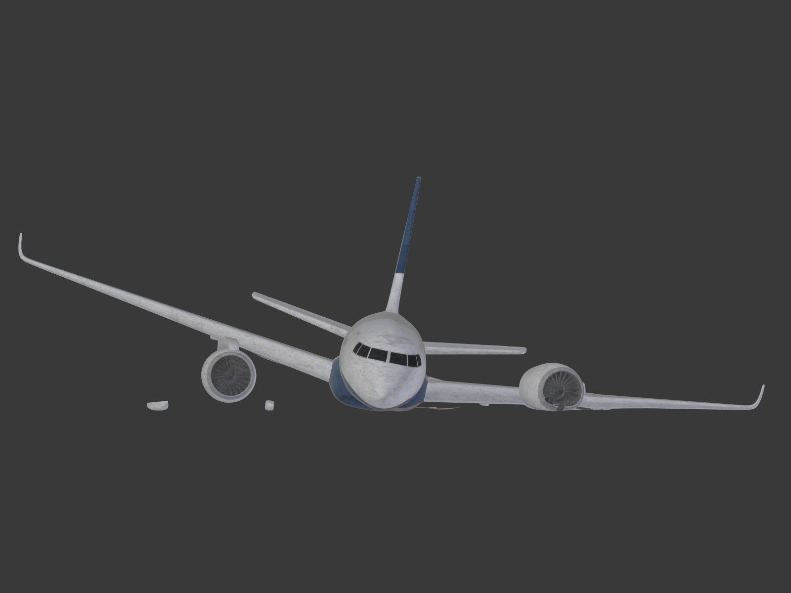 3D model Wrecked Plane VR / AR / low-poly | CGTrader
