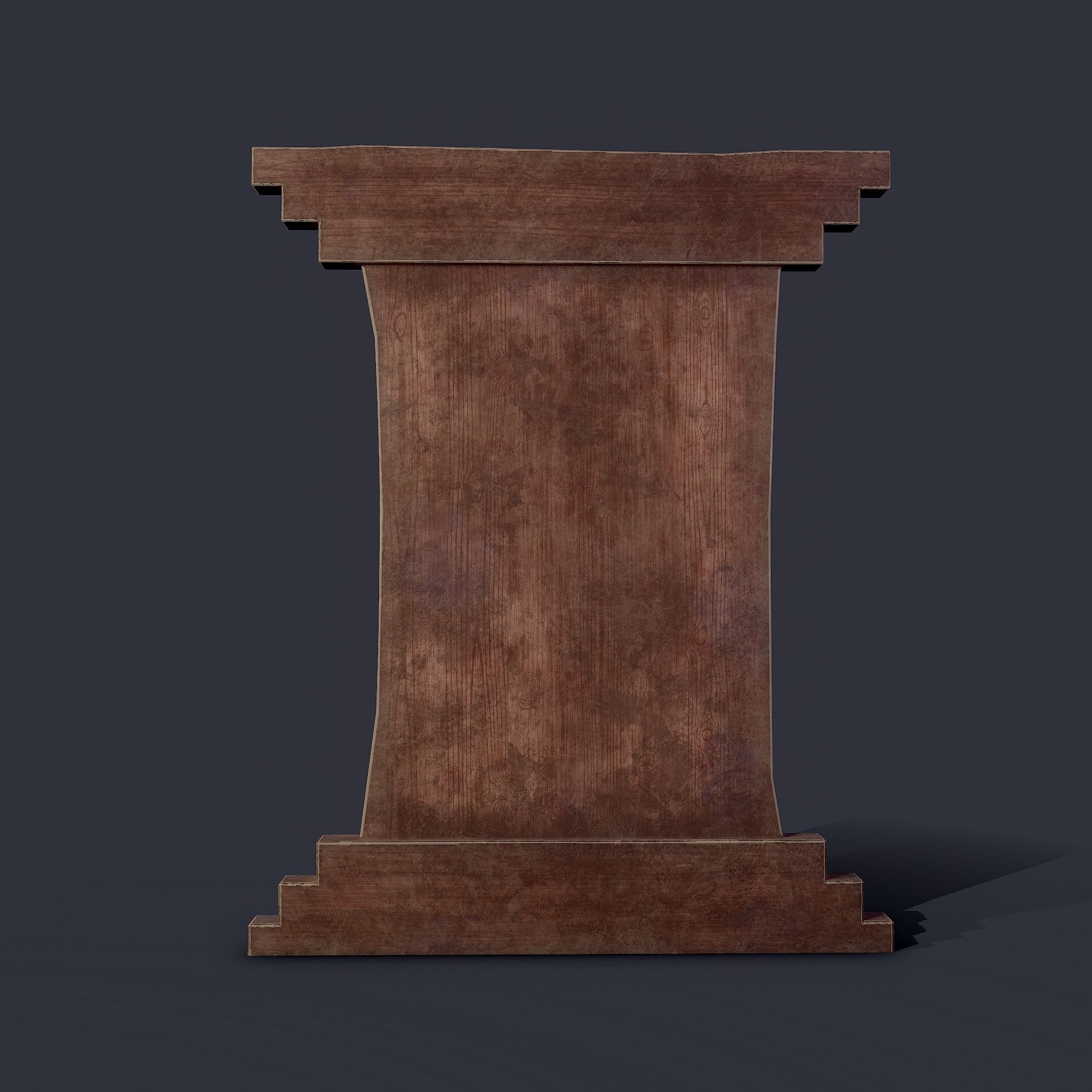 3D model Worn Medieval Notice Board VR / AR / low-poly | CGTrader