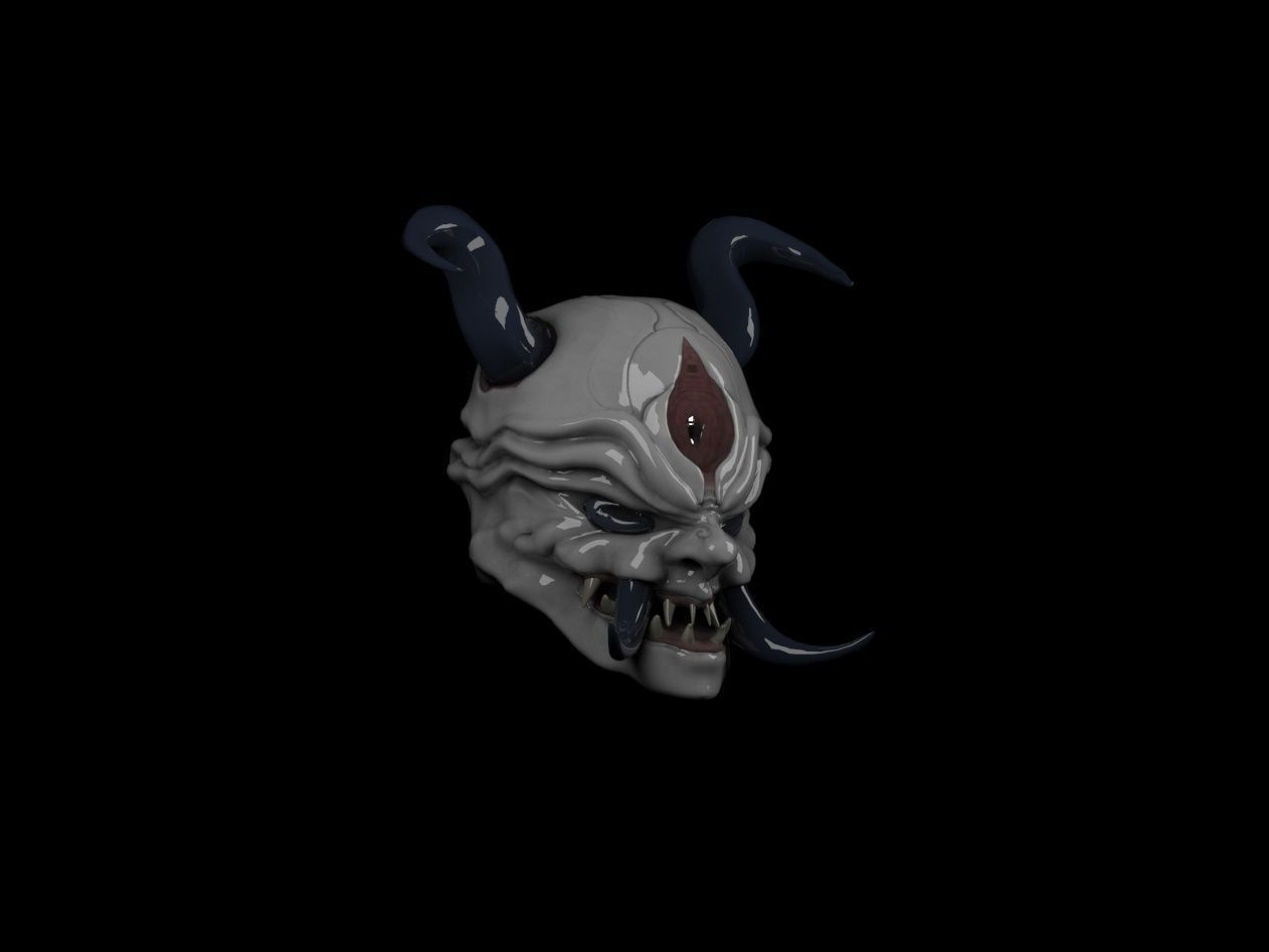 3D model Oni Mask VR / AR / low-poly | CGTrader