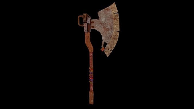 post-apocalyptic axe free VR / AR / low-poly 3D model | CGTrader