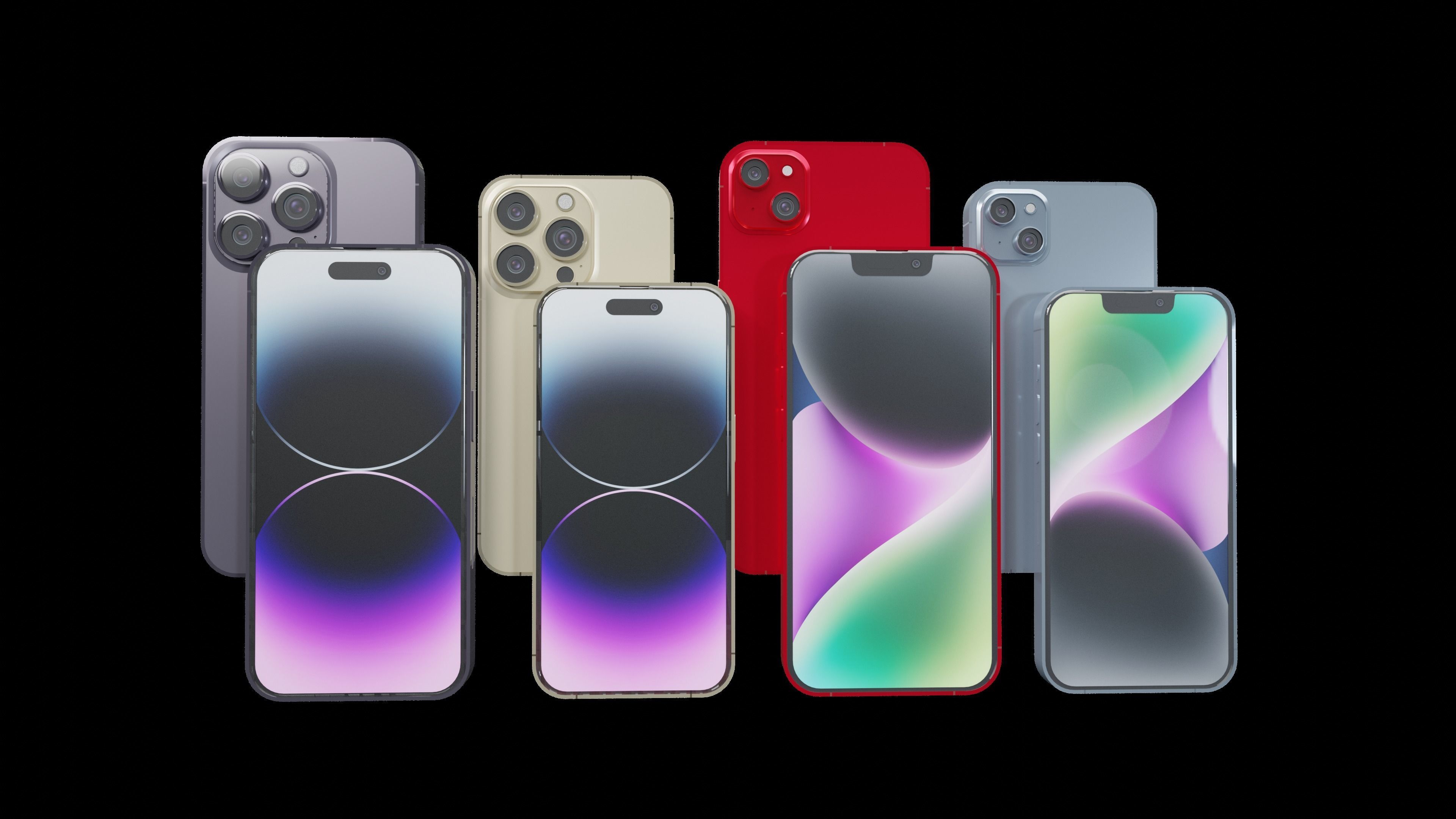 3D model IPhone 14 Collection VR / AR / low-poly | CGTrader